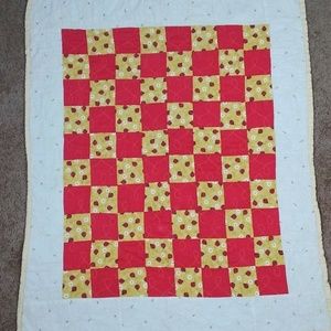Bedding | Vintage Handmade Ladybug Baby Quilt | Poshmark